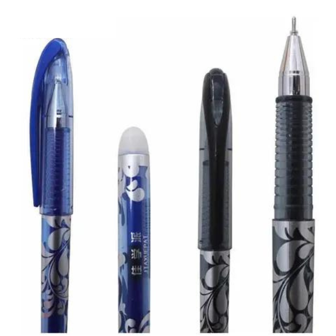 Set De 2 Lapices Borrables Mágicos Tinta Gel Azul Y Negro – Paulideas